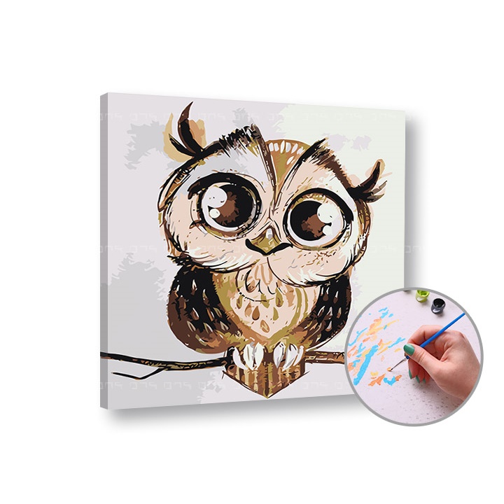 Paint by Numbers Kit Sova, 50 x 50 cm, Bez rama | Online prodaja | Ananas