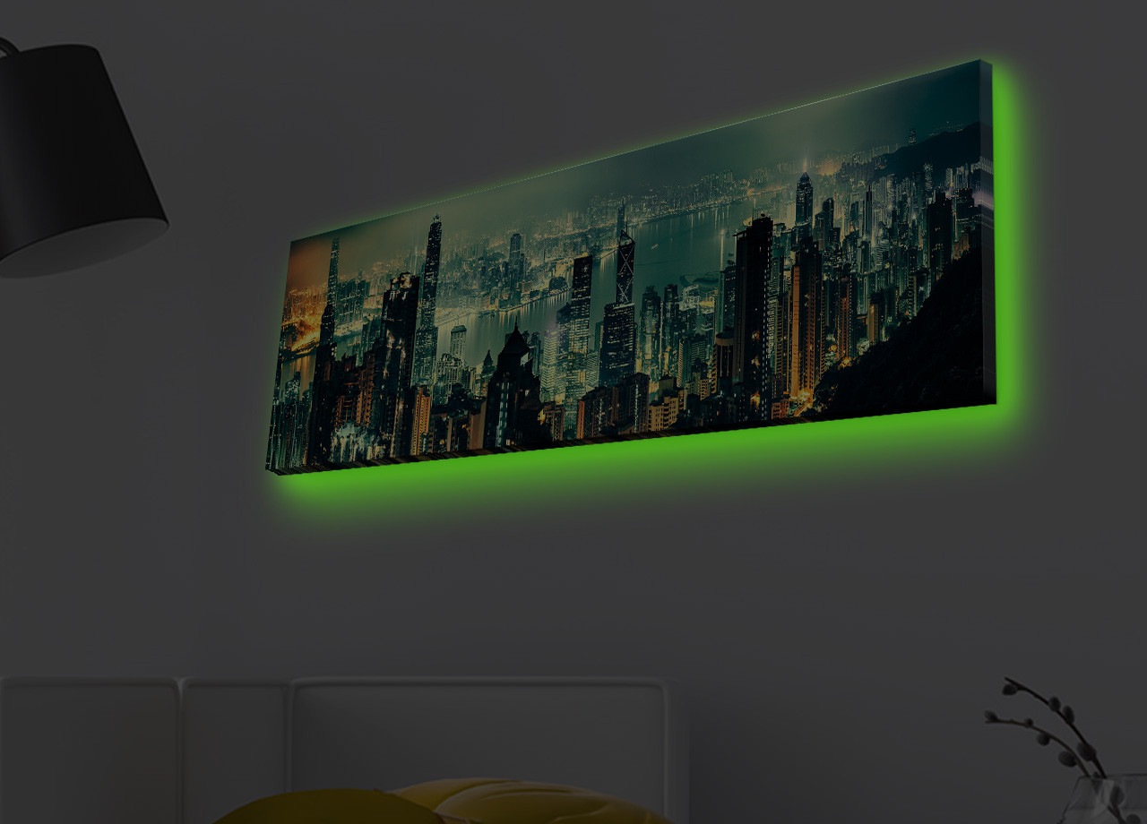 Wallity Slika na platnu sa LED osvetljenjem 30x90cm | Online prodaja ...