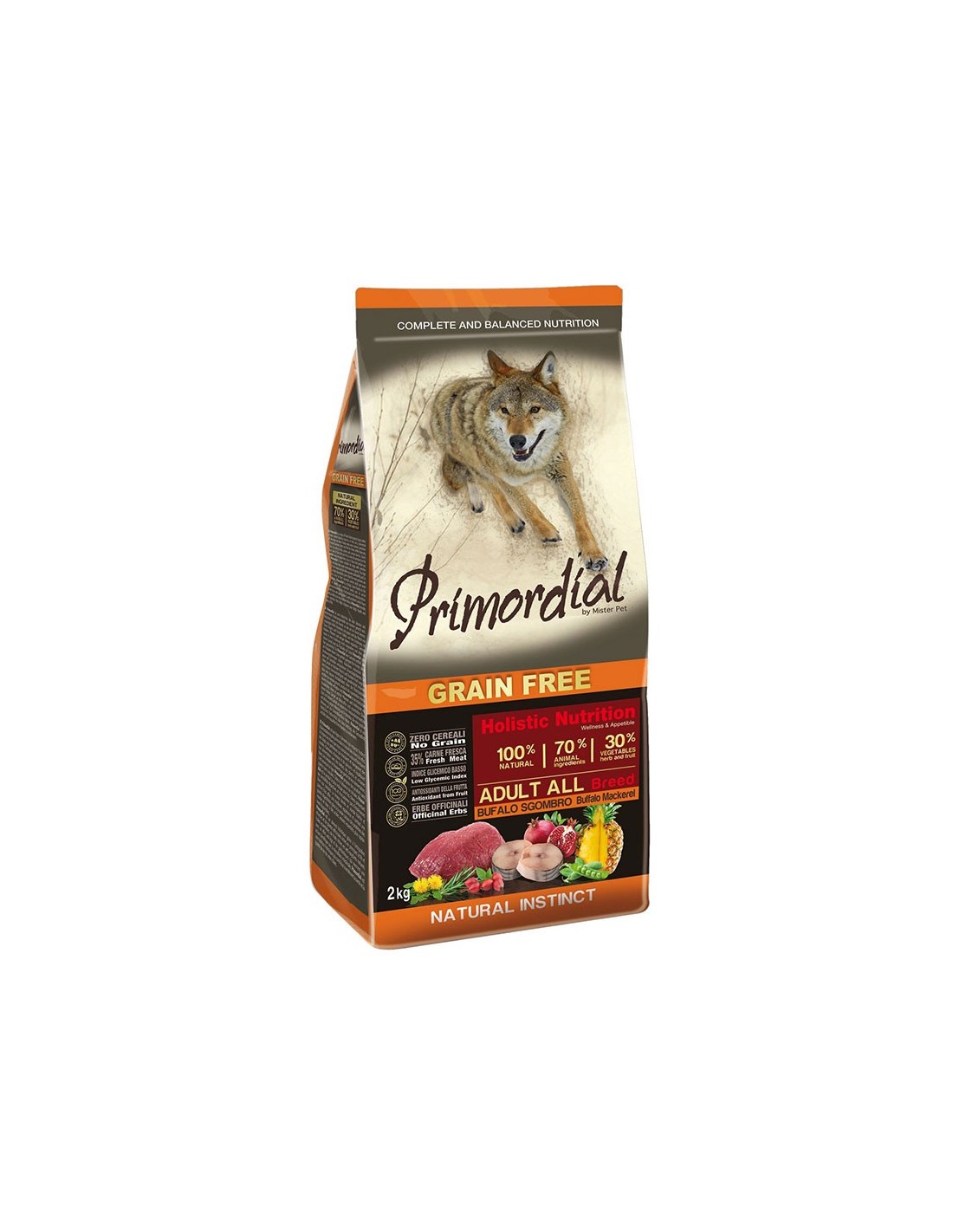 Mister pet Granule za pse Primordial Adult, Bivol i skuša, 12 kg ...