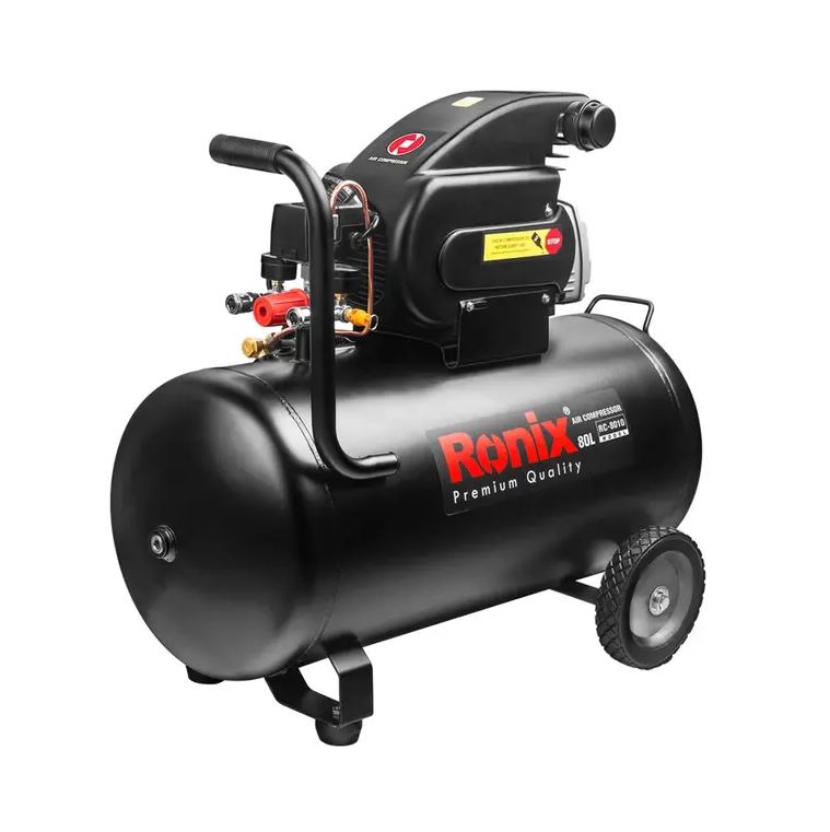 Ronix Воздушен компресор 8Bar, 80L, 2.5HP RC-8010 Роникс | Најголема онлајн продавница во ...