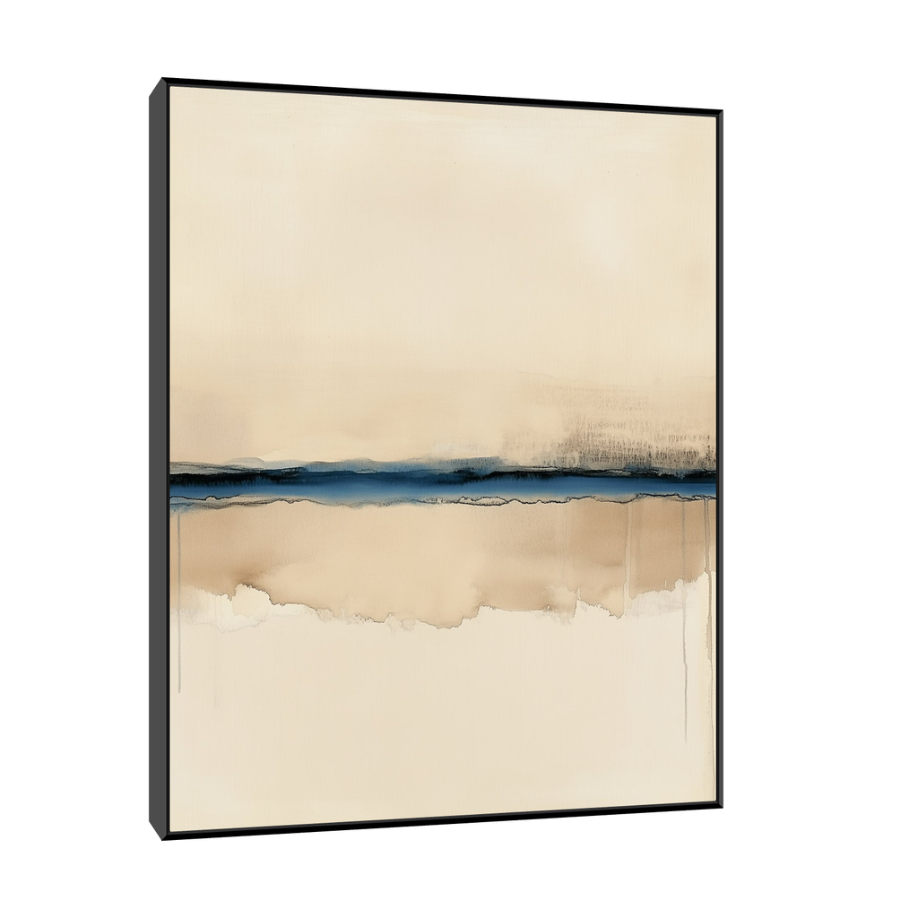 Canvas Slika na platnu Plavi horizonti Sa ramom, 100 x 125 cm, Crni ...