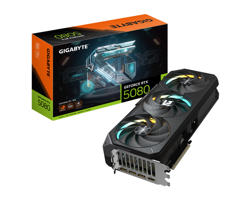Graficka karta nVidia GIGABYTE GeForce RTX 5080 GAMING 16GB GV ...