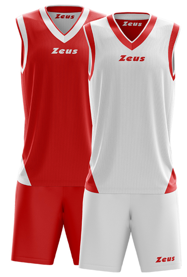 Zeus Komplet muški dres za košarku Doblo, Crveno-beli | Online prodaja ...