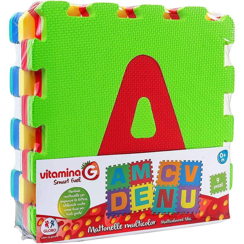 GLOBO Mekane puzzle slova 9kom 10mm, Šarene | Online prodaja | Ananas BiH