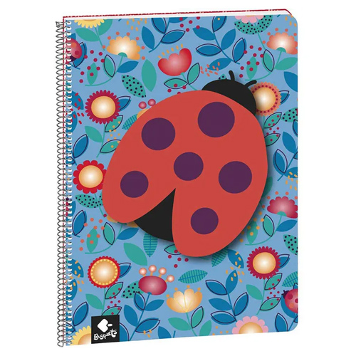 BUSQUETS Тетратка , А4, 80 Листа, Коцка, Ladu Bug, 51.052.09550 ...