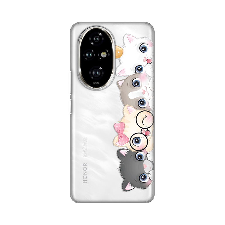 Maska za mobilni telefon Honor 200 Pro CATS PRINT SKIN | Online prodaja ...