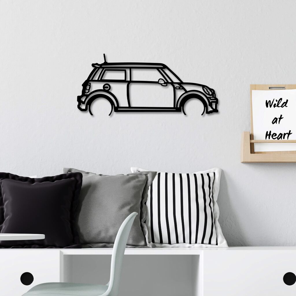 Wallity Zidna dekoracija Mini Cooper, 73x33cm, Crna | Online prodaja ...