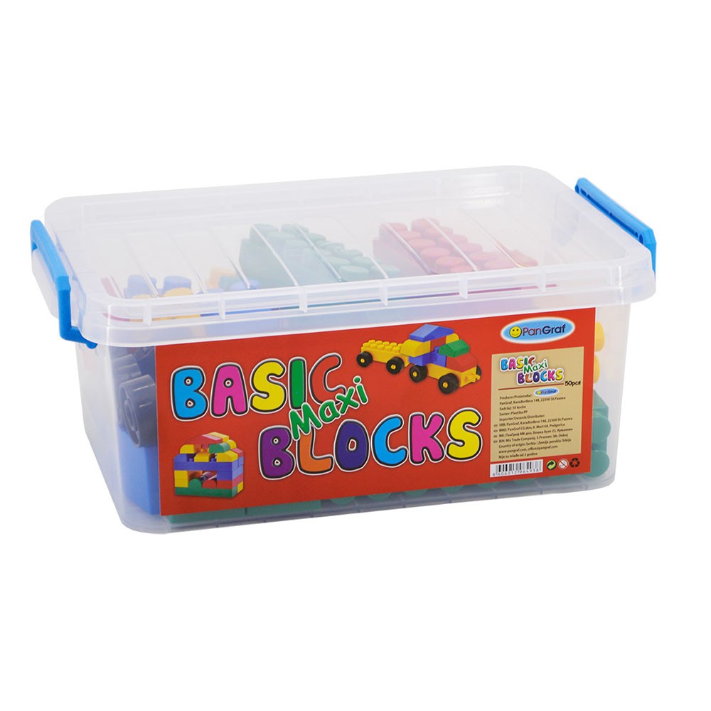 Pan Graf Basic Kocke Maxi 50Kom U Pvc Kutiji | Online prodaja Pan Graf ...