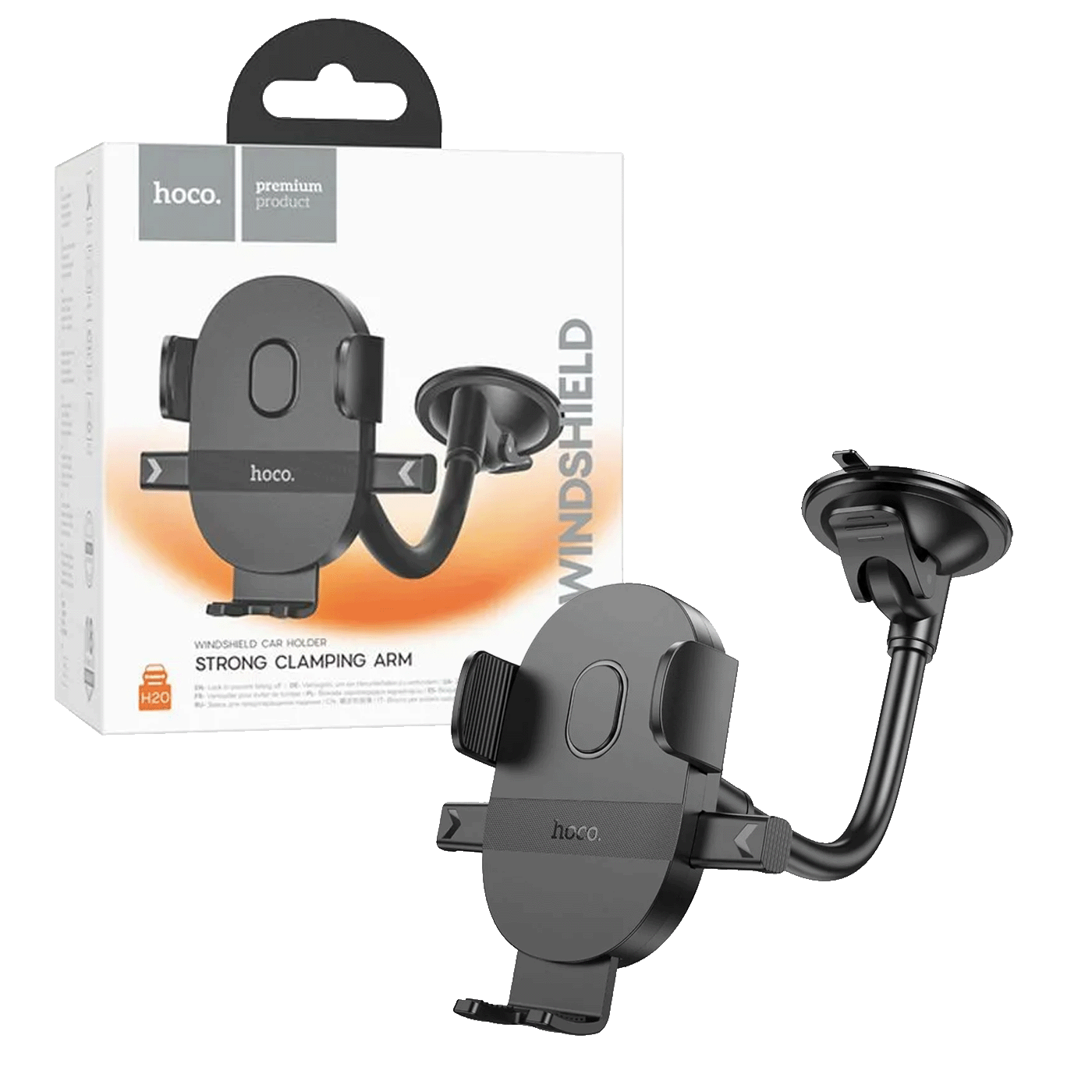 HOCO Auto držač za mobilne uređaje H20 Mighty, Od 4.7 do 7" | Online prodaja | Ananas BiH