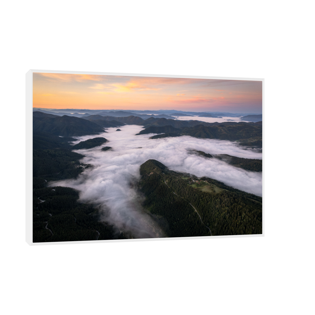 Canvas Slika na platnu Duboko u prirodi, 60x40cm, Sa ramom, Beli ...