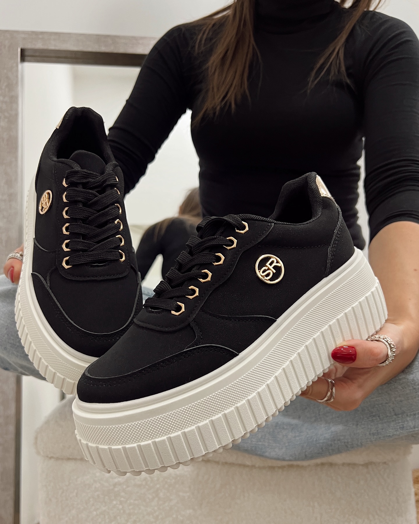 HOP HOP SHOP Ženske patike E840, Crne | Online prodaja | Ananas