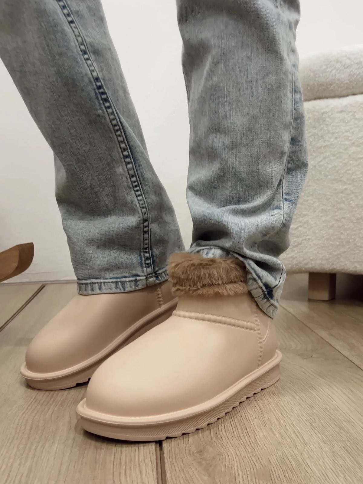 HOP HOP SHOP Ženske čizme E804, Vodootporne, Bež | Online prodaja | Ananas