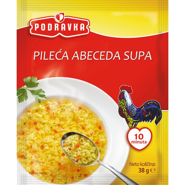 PODRAVKA Pileća supa Abeceda, 38g | Online prodaja | Ananas