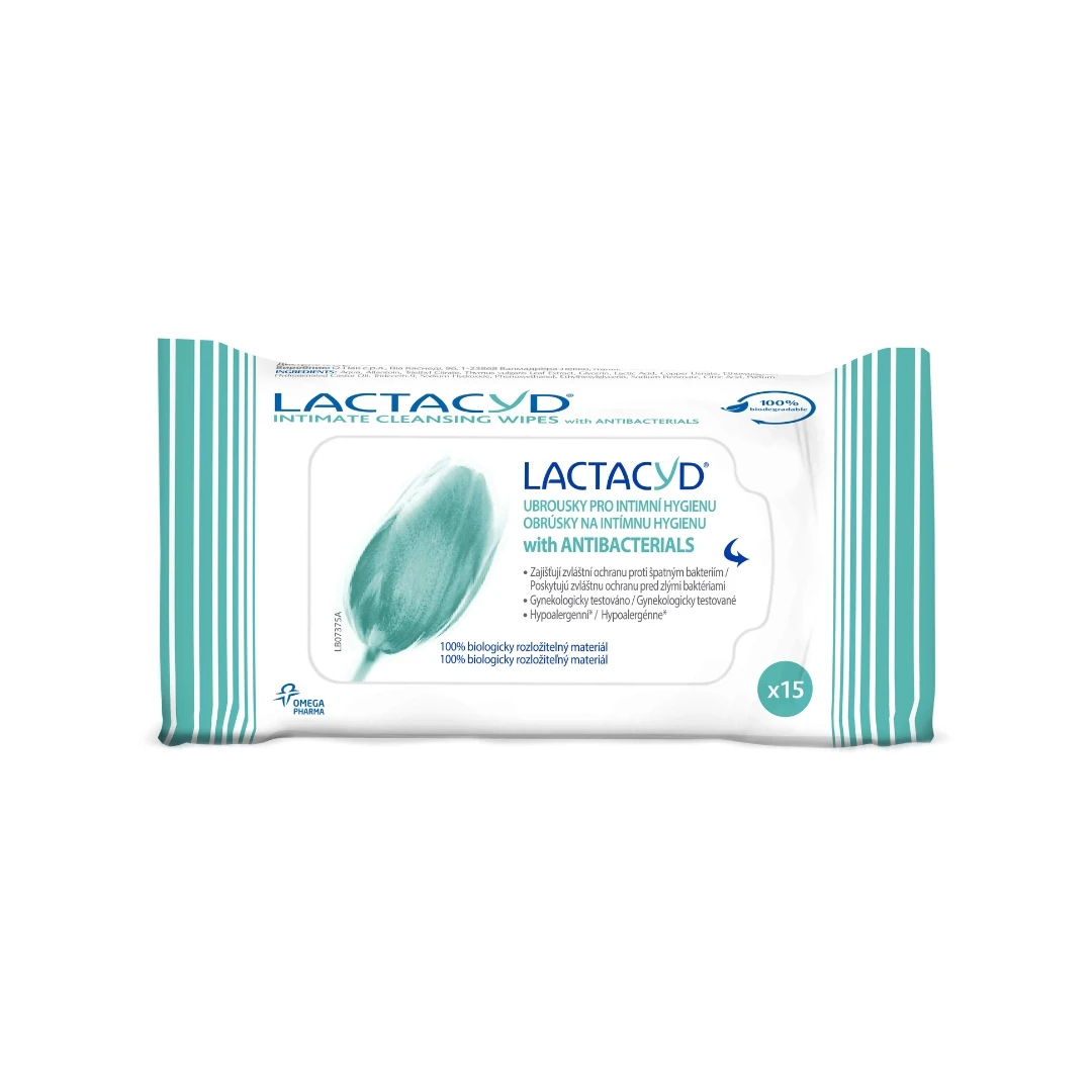LACTACYD Antibakterijske intimne vlažne maramice, 15 maramica | Online ...