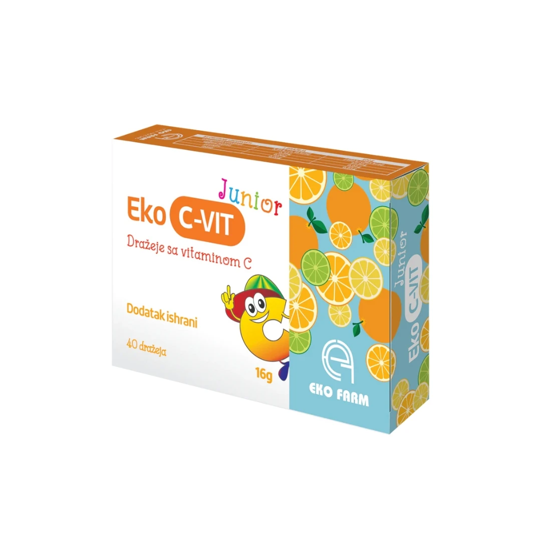 EKO FARM Dražeja sa vitaminom C Eko C-VIT Junior, 40 Dražeja | Online ...