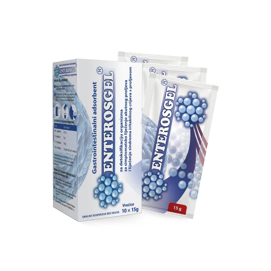 ENTEROSGEL Oralna suspenzija, 15mg, 10 kesica | Online prodaja | Ananas