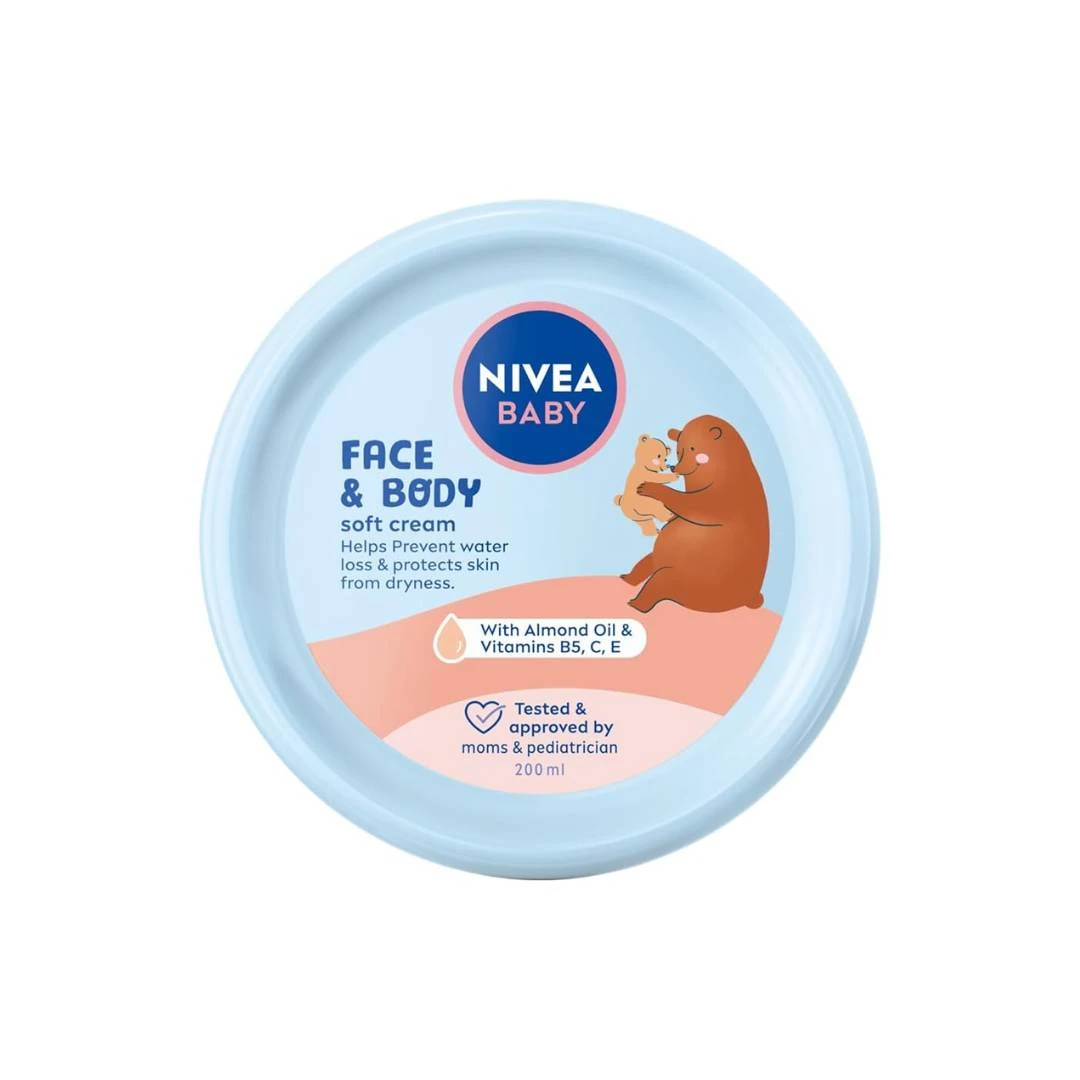 NIVEA Krema za bebe za lice i telo Soft, 200ml | Online prodaja | Ananas