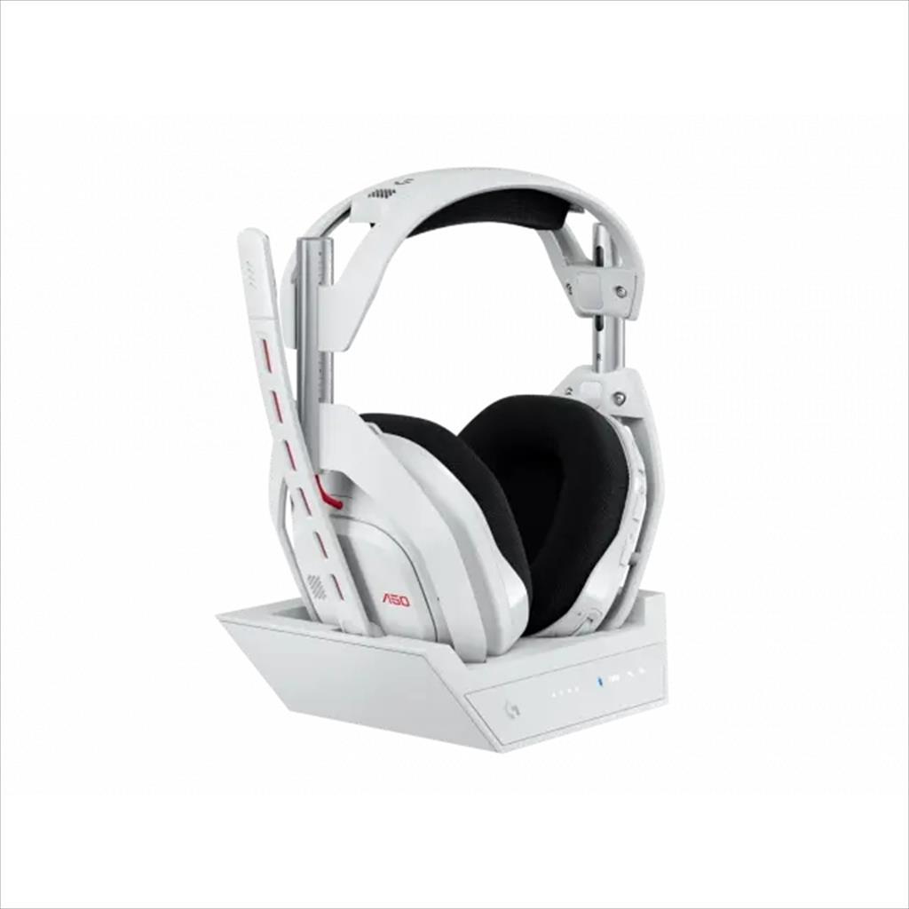 Logitech G Слушалки Astro A50 w/Base station, White, Lightspeed ...