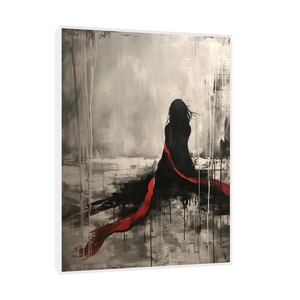 Canvas Slika na platnu Crveni šal, 30x40cm, Sa ramom, Beli | Online ...