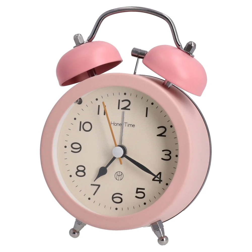 Sat budilnik Tick tock, 8.5x5x13 cm, Roze | Online prodaja | Ananas