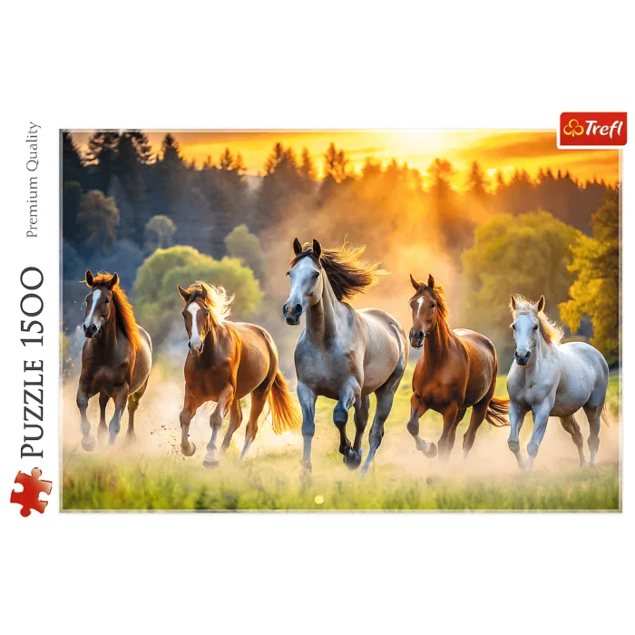 TREF LINE Puzzle Horses – 1500 парчиња | Најголема онлајн продавница во ...