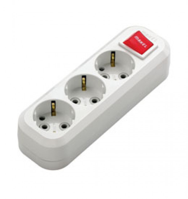 YU MAKEL Podsklop sa 3 utičnice i prekidačem MGP 211, Beli | Online ...