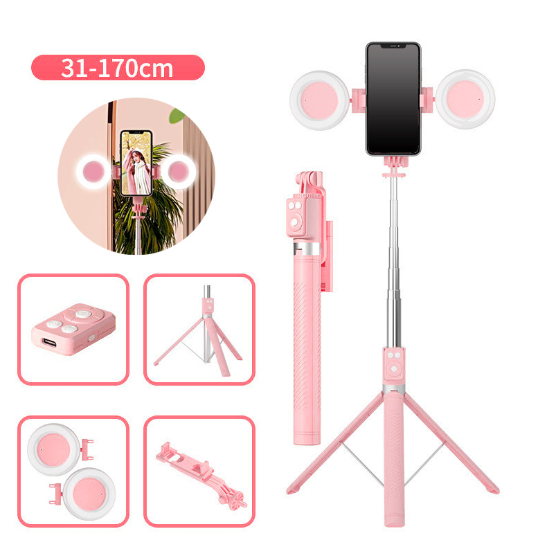 Tripod sa LED rasvetom A12, Pink | Online prodaja | Ananas