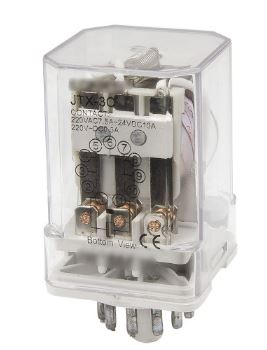 Alfa Electric Реле 380V AC 3×10A 11-пина кружно подножје ALFA JTX-3C RELE-60.13-3 | Најголема ...