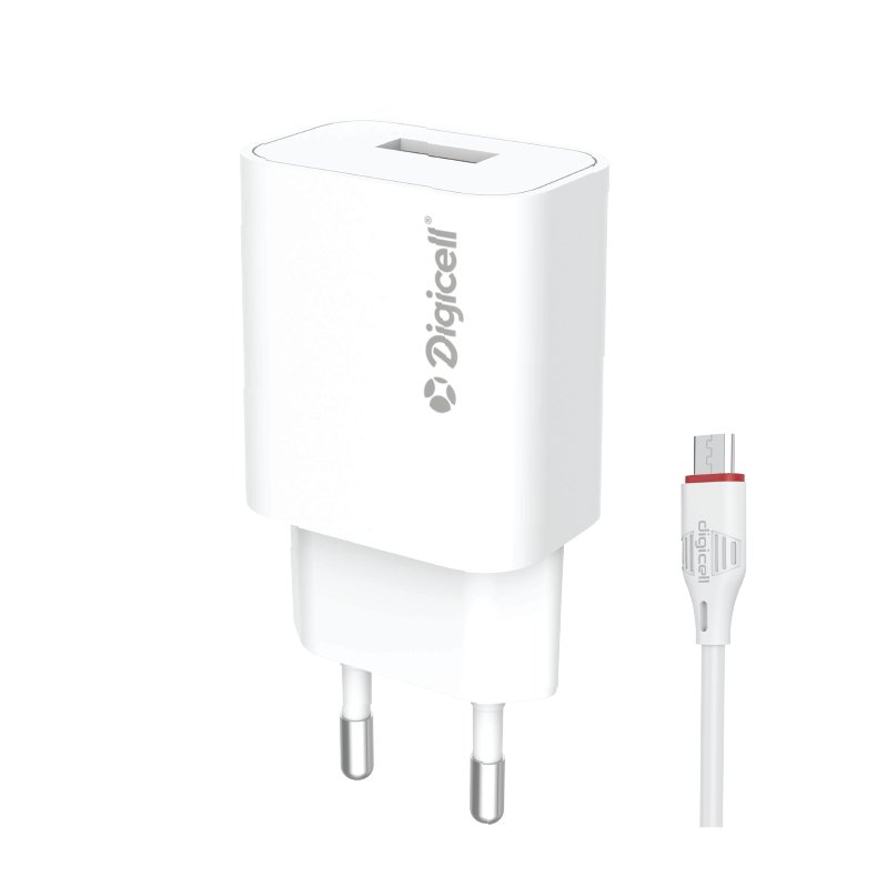 Digicell Punjač Spark set micro 2.1A, Bijeli | Online prodaja | Ananas BiH