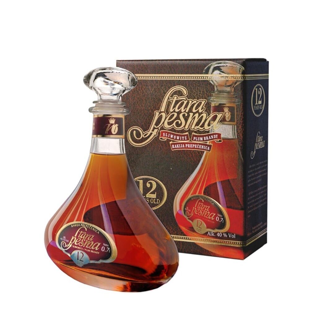 Stara pesma Rakija Šljiva 12 LUX 40% vol, 700ml | Online prodaja | Ananas