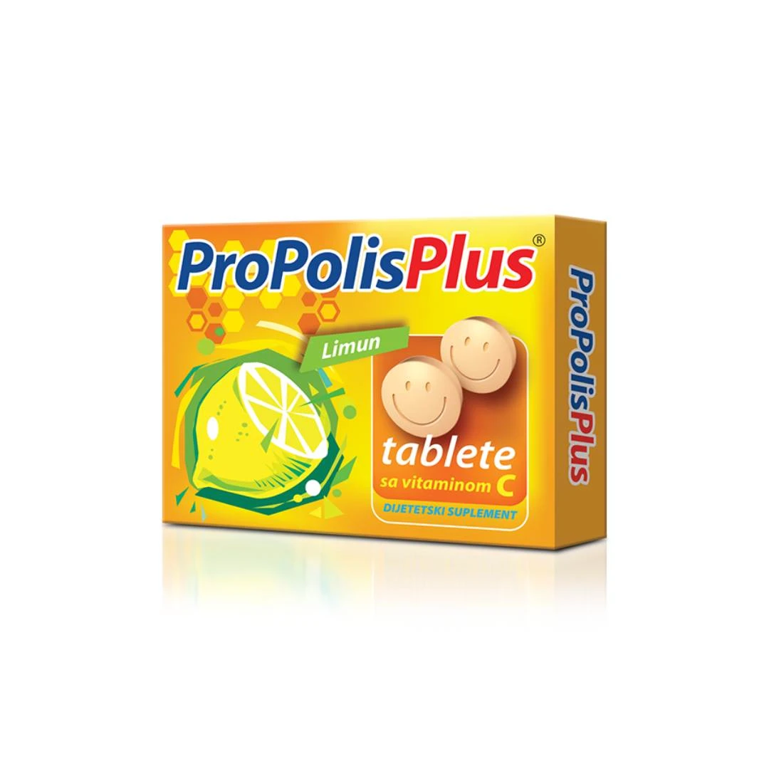 PROPOLIS PLUS Propolis sa vitaminom C, Ukus limuna, 20 tableta | Online ...