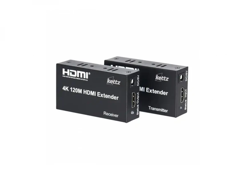 KETTZ Ekstender za pasivni prenos signala HDMI-UTP, 120m, HEX-K1220, 4K ...