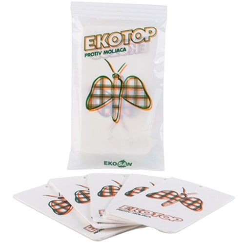EKOSAN Ekotop kartončići protiv moljaca 5/1 | Online prodaja | Ananas