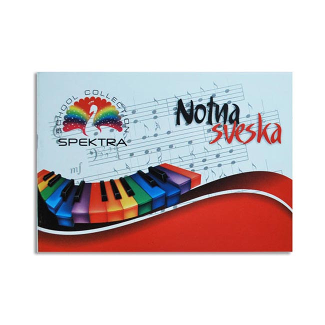Spektra Notna sveska za muzičko, B5 | Online prodaja | Ananas