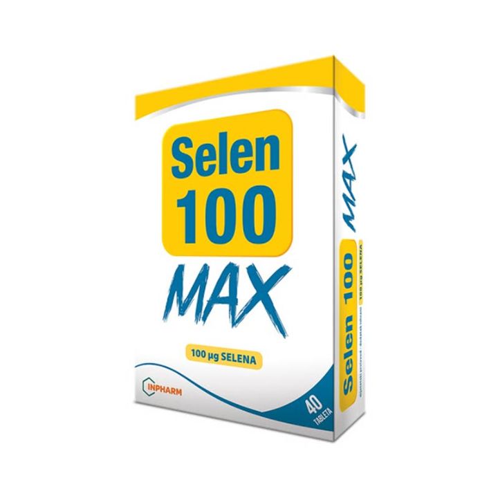 INPHARM Selen 100 Max Tablete, 40 komada | Online prodaja | Ananas