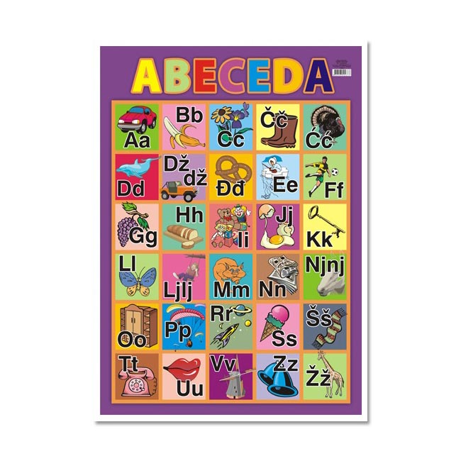 Optimum Poster abeceda | Online prodaja | Ananas