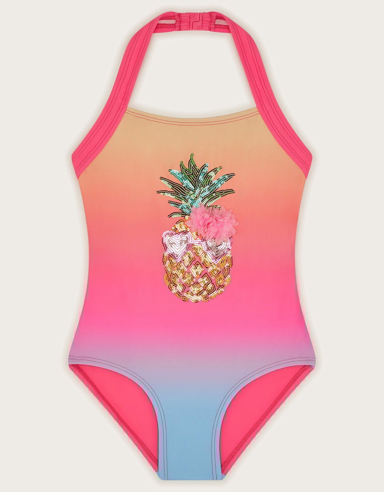 Monsoon Jednodelni kupaći kostim za devojčice Pineapple Sequin, Šareni | Online prodaja | Ananas