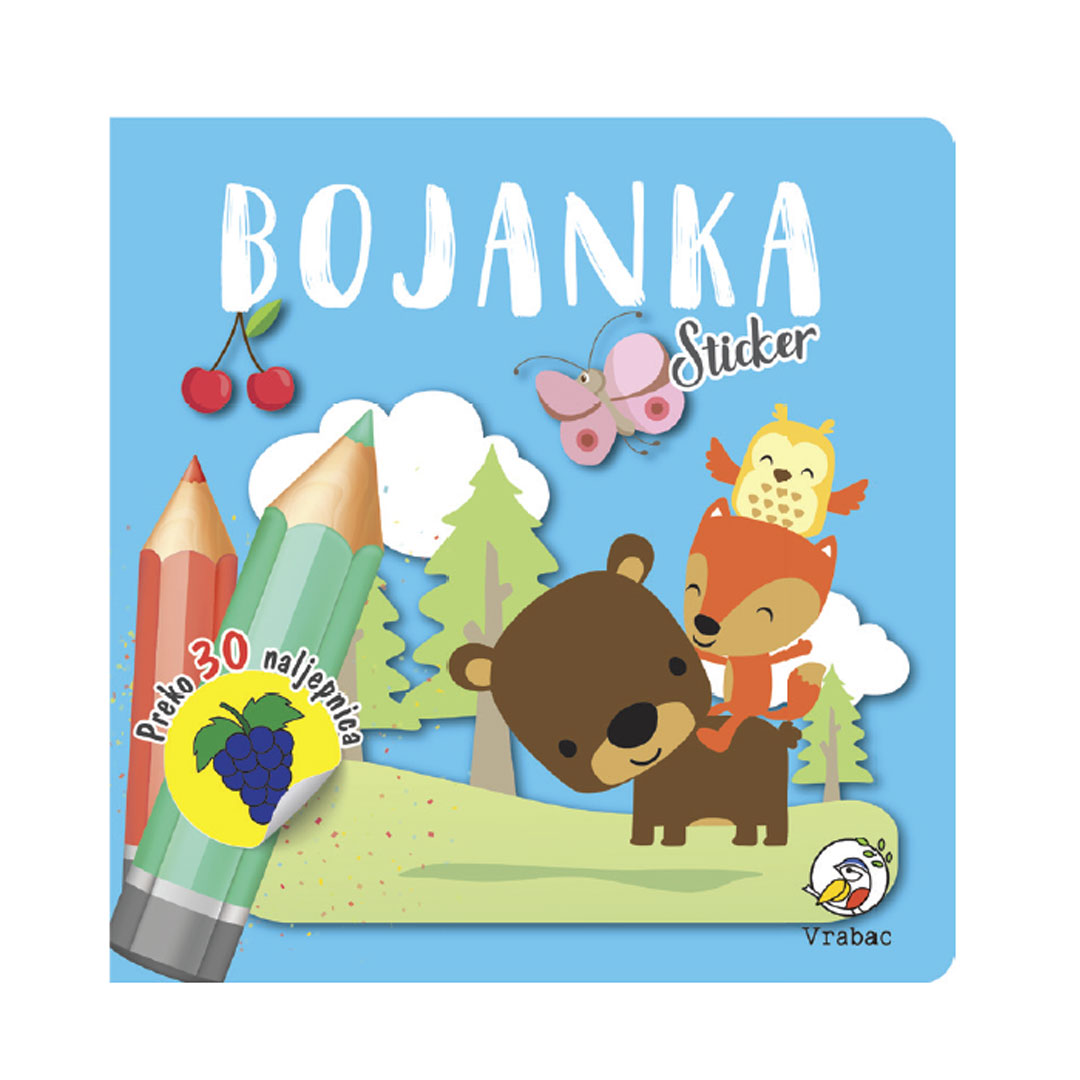 Vrabac Bojanka Koloriko sa stikerima Priroda | Online prodaja | Ananas BiH