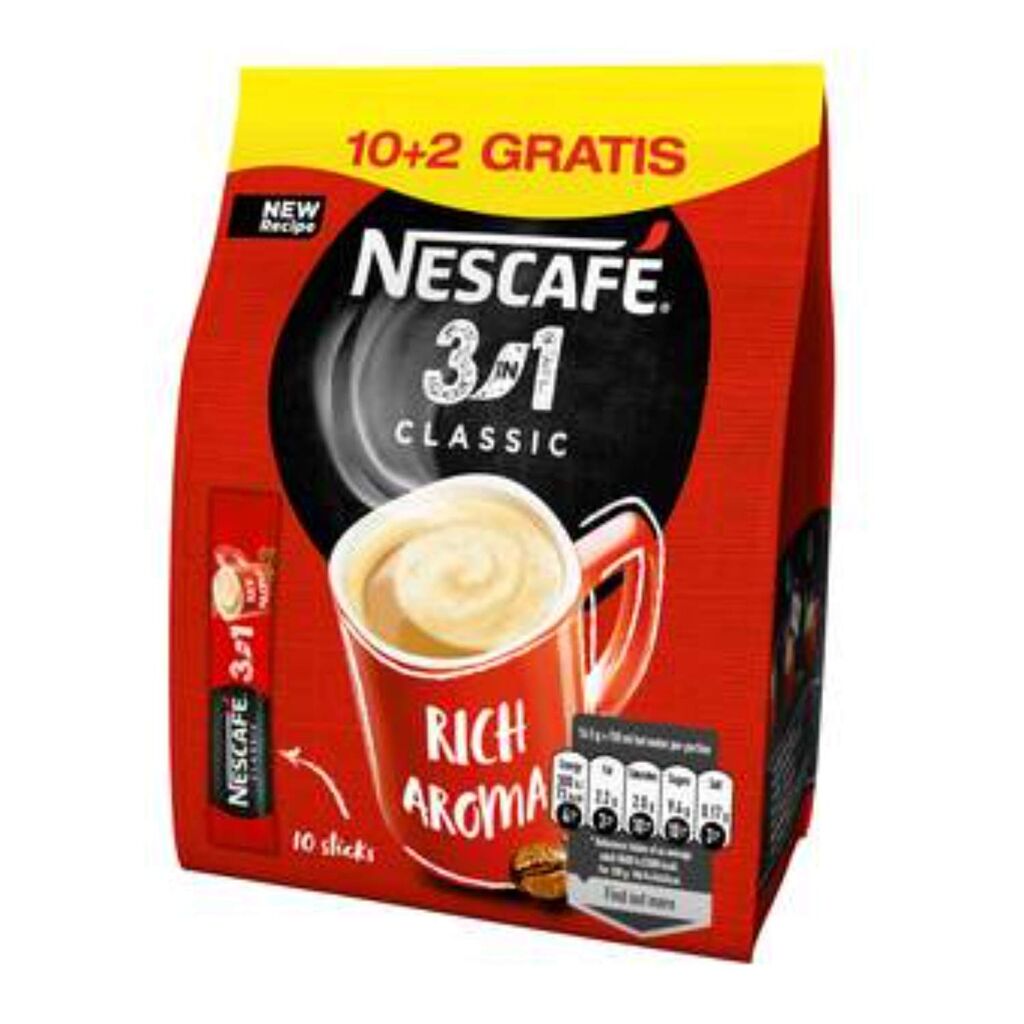 Nescafe Instant kafa Classic 3u1, 10+2 komada, 196 g | Online prodaja ...