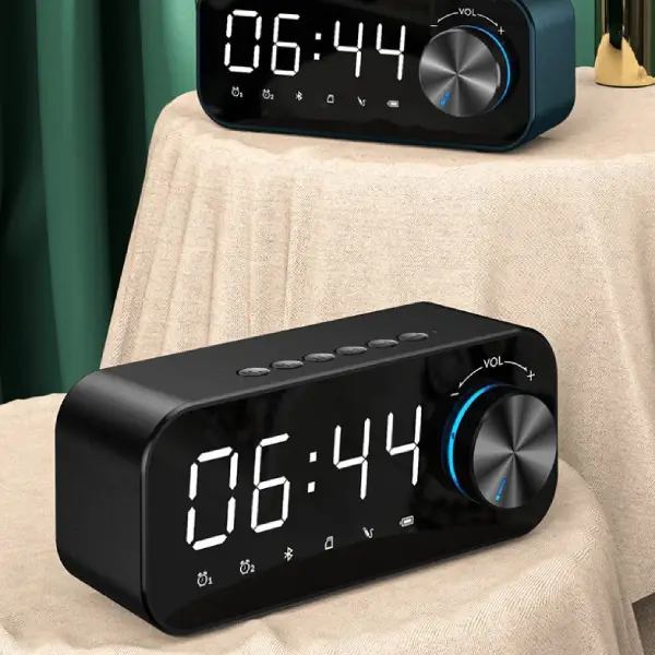Digitalni sat sa alarmom, Bluetooth, Crni | Online prodaja | Ananas