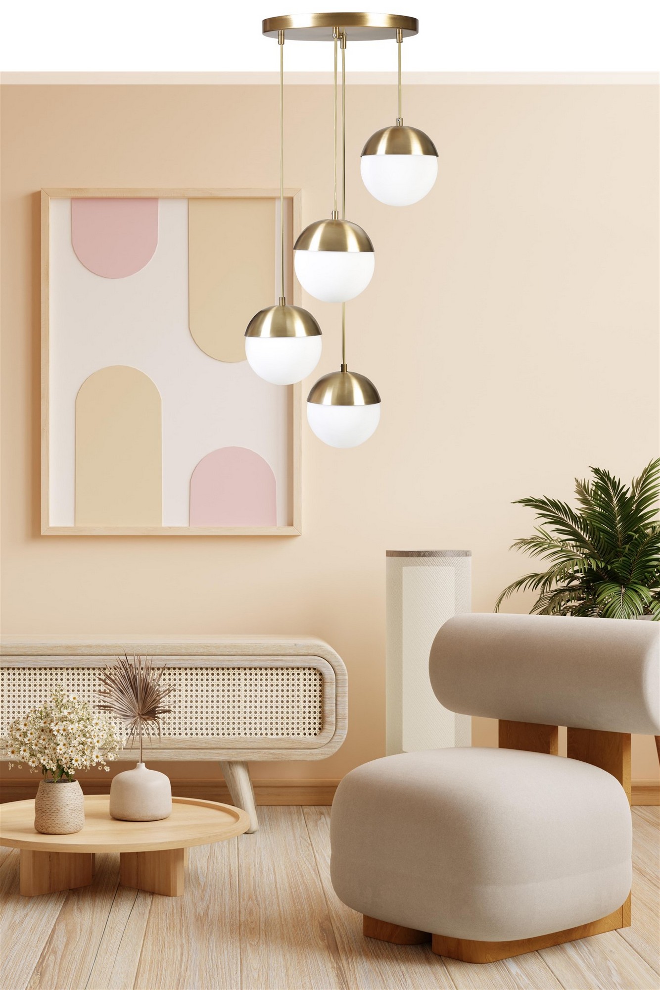 Opviq Luster Küre, E27, Zlatne boje | Online prodaja | Ananas