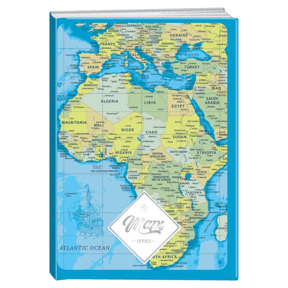 Play Sveska Afrika Maps, A5, Karo, 96 listova | Online prodaja | Ananas