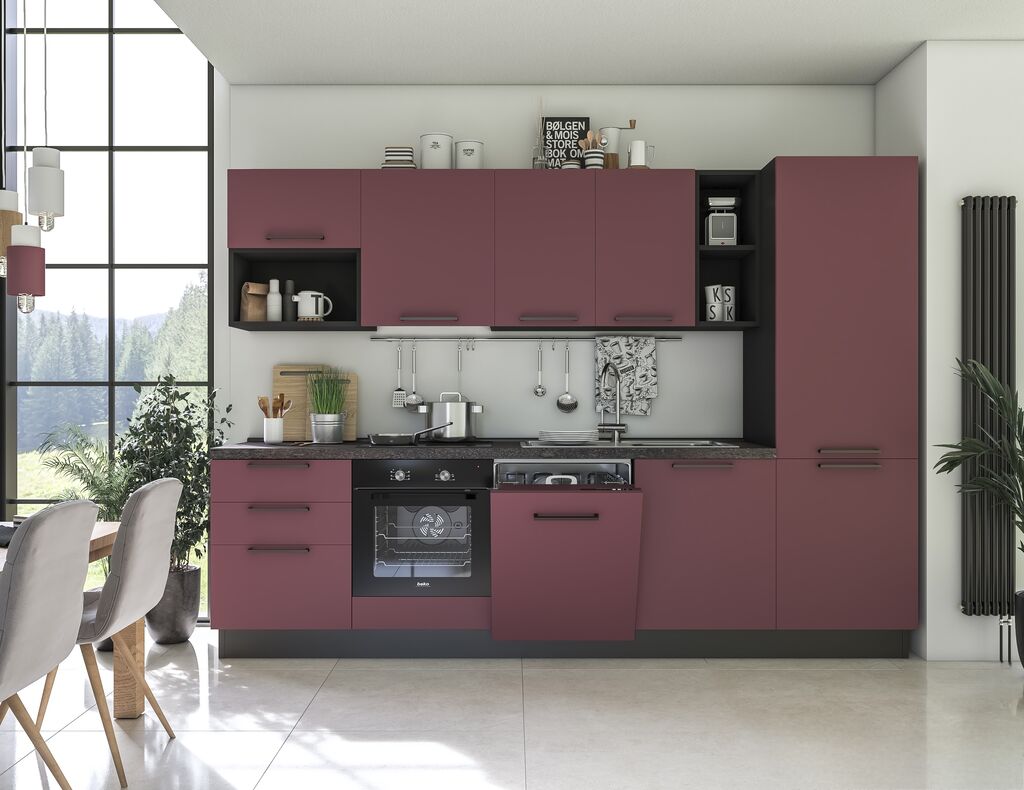 Selene Blok Kuhinja Selene 300 Sa Tehnikom Sx Roso /Crvena/ | Online prodaja Selene Blok Kuhinja ...