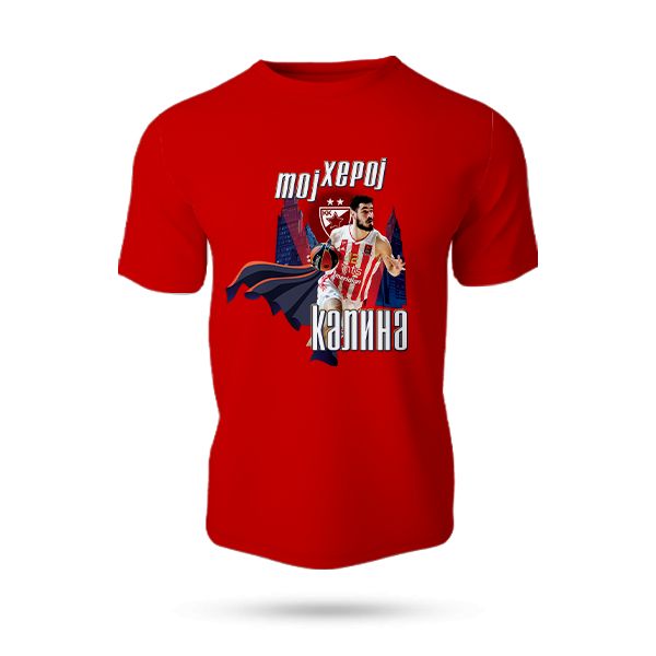 KK Crvena Zvezda Majica za decu Heroj Kalina, Crvena | Online prodaja ...