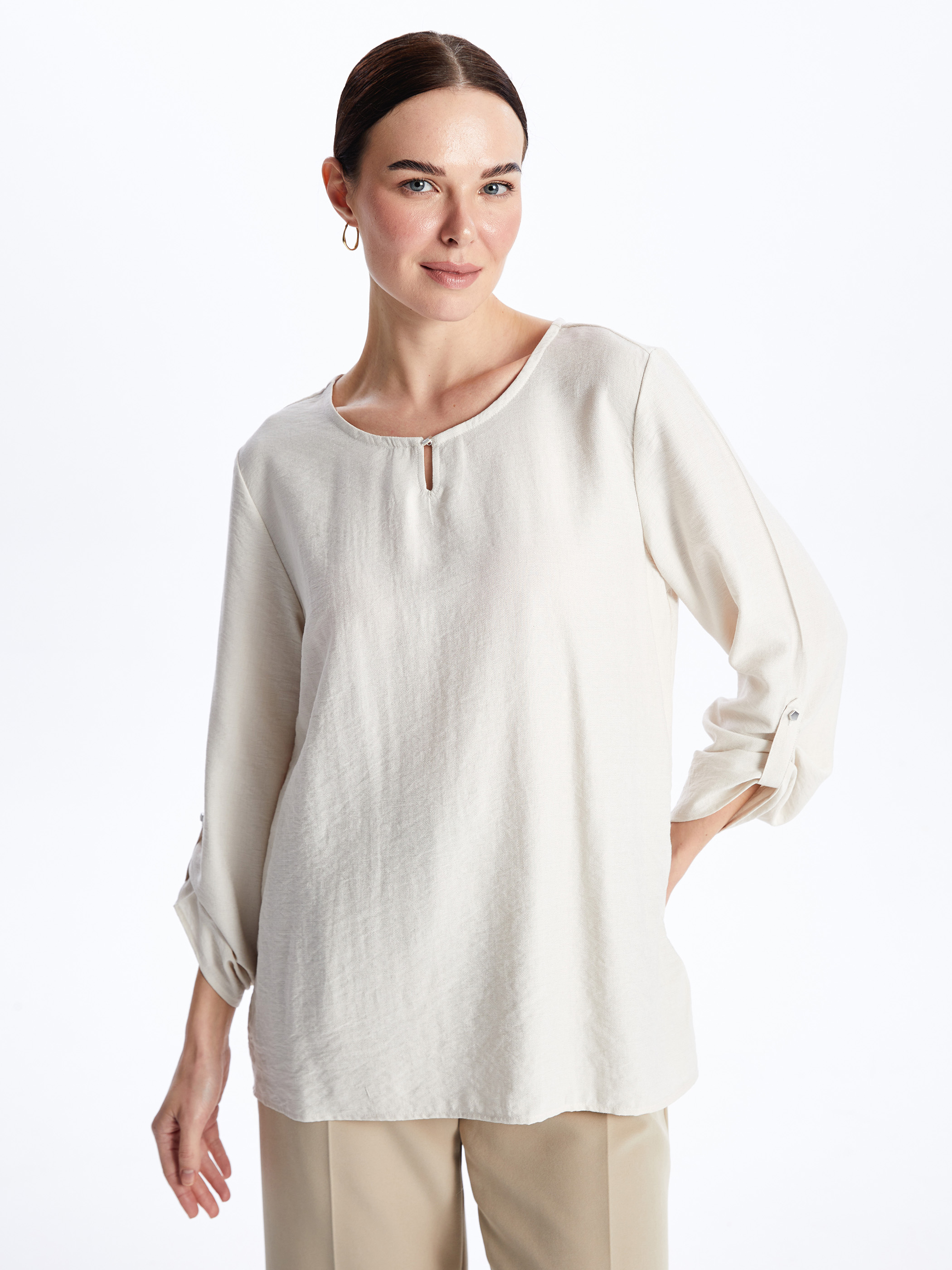 LC Waikiki Ženska bluza S4BI87Z8-FXP, Siva | Online prodaja | Ananas