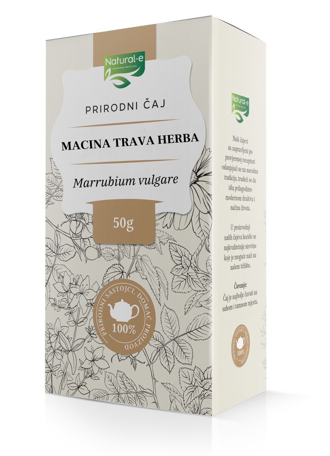 ZLATNE KAPI, Čaj od herbe macine trave (Marrubium vulgare) 50 g ...