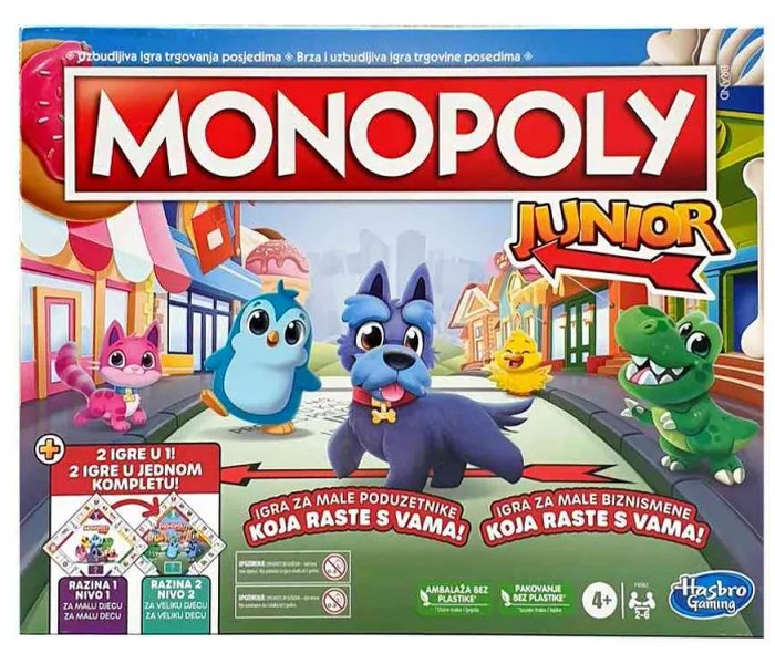 HASBRO Društvena igra Monopoly Junior | Online prodaja | Ananas BiH