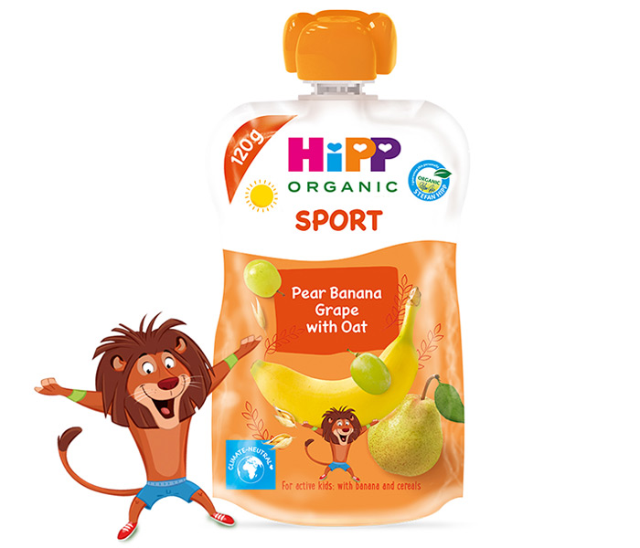 HiPP Voće u tubi - sport-kruška, banana, grožđe sa ovsem 120g | Online ...