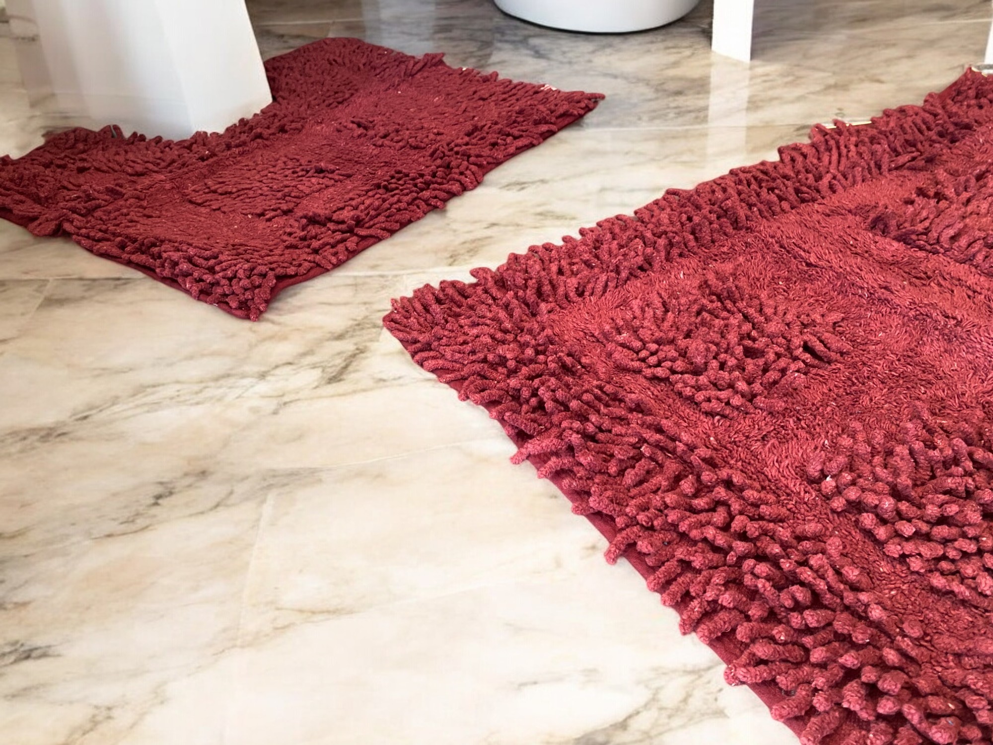 Viktorija Set za kupatilo Čupko dvodelni 50x50cm i 50x80cm, Bordo ...