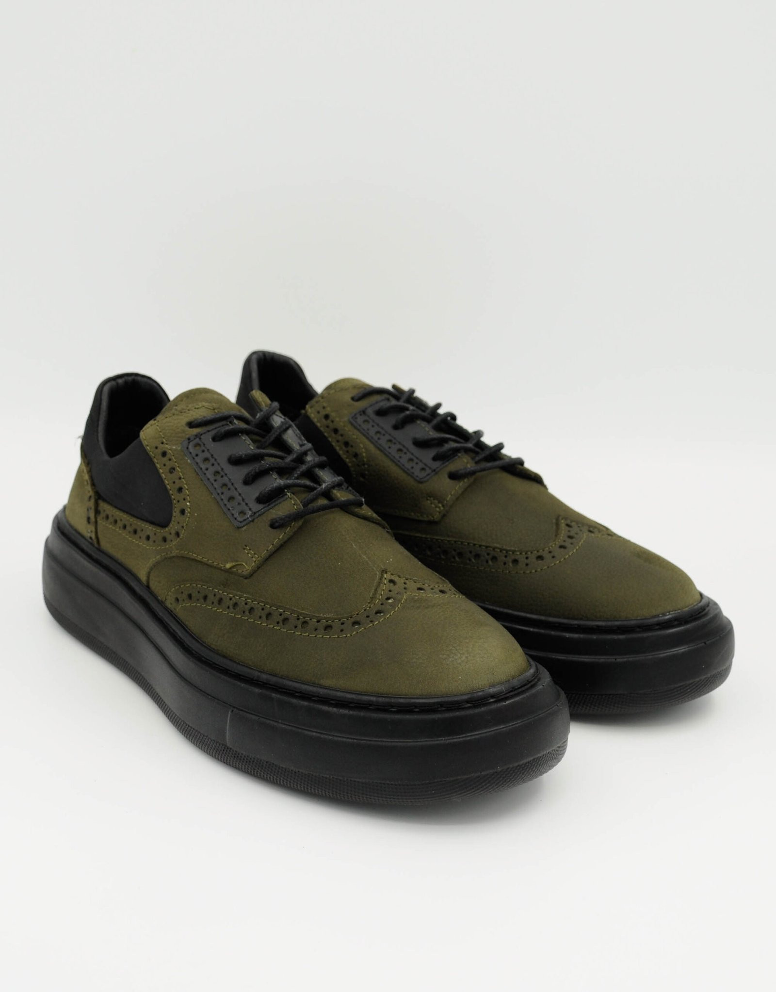 John Ricardo Muške kožne cipele 19283-1, Maslinaste | Online prodaja ...
